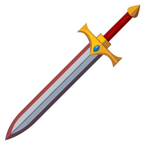 Medieval Sword Clipart Vector Art And Illustration Premium Ai