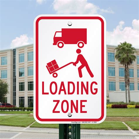 Loading And Unloading Zone Sign For Trucks Online