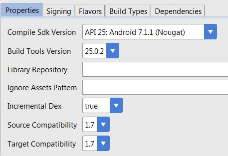 Android Could Not Find Method Compile For Arguments Directory