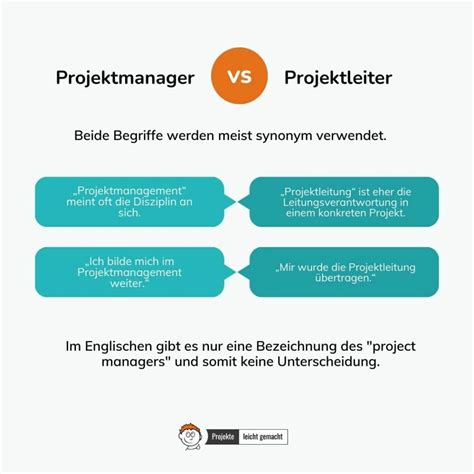 Projektmanager Vs Projektleiter Gibts Da Unterschiede