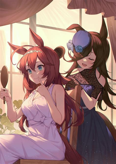 Rice Shower And Mihono Bourbon Umamusume Drawn By Yukiyama Momo Danbooru