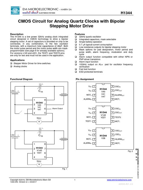 Circuit For Analog Quartz Clocks With Bipolar Pdf Bipolar Junction