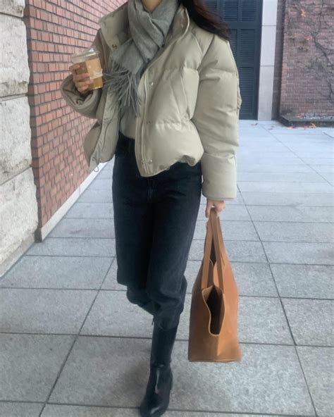 르마 타임세일연베이지당일 Verveine 버베인 Fw 캐롤 구스 숏 패딩 위시버킷