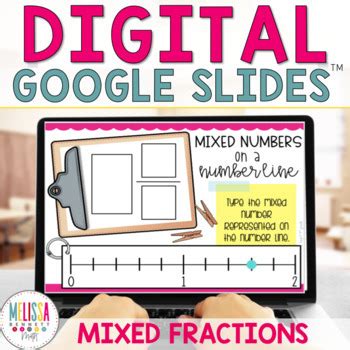 Mixed Fractions On A Number Line For Google Classroom Distance Learning