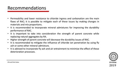 Exploring The Durability Of Recycled Aggregate Concrete Pptx