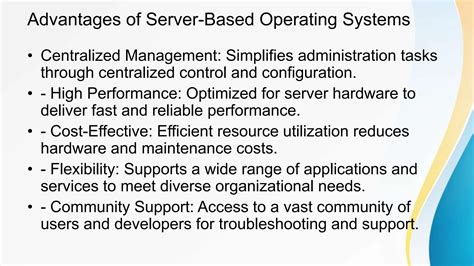 Presentation On Server Based Operating System Pptx