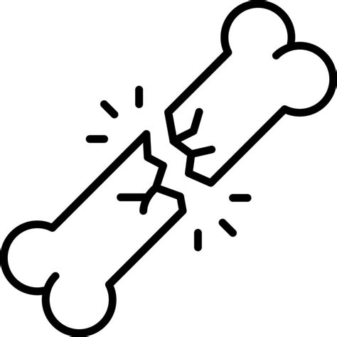 Broken Bone Icon Style 20879405 Vector Art At Vecteezy