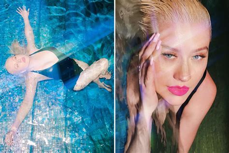 Christina Aguilera Water Photoshoot