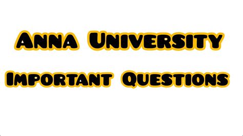 Ma3251 Statistics And Numerical Methods Anna University Important Questions Engineering Maths In
