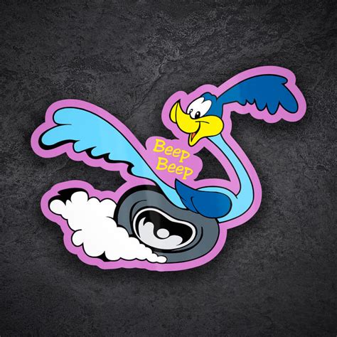 Road Runner And Coyote Car Stickers