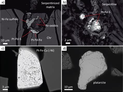 A Pt Pd S And Pt Pd Fe With Ni Fe Sulfide And Fe Oxides On The Edge Of Download Scientific