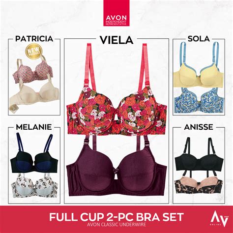 Avon Viela Underwire Full Cup Lace 2pc Bra Set Sola Melanie Anisse