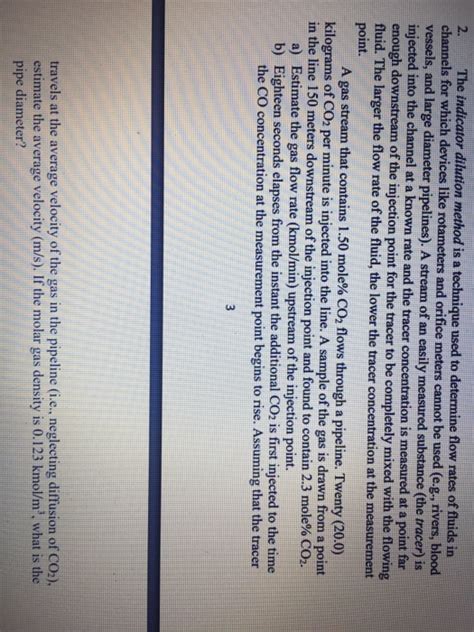 Solved 2 The Indicator Dilution Method Is A Technique Used