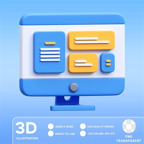 Premium Psd Psd Responsive Design 3d Illustration