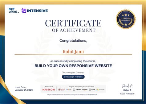 Rohit Jami On Linkedin Webdevelopment Nasscom Nxtwave Learning