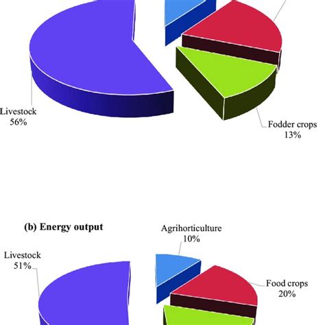 Share Of Different Ifs Components In Total Energy Input A And Output B Download