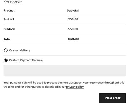 Php Payment Method Option Is Not Appearing On The Woocommerce