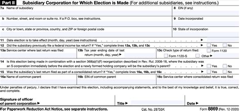 Irs Form 8869 Instructions A Guide To Qsub Elections