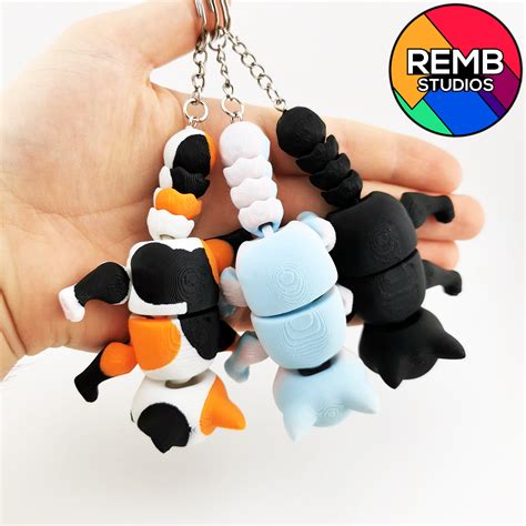 🐱 Cute Flexi Cat Articulated Cat・ Stl File For 3d Printing・cults