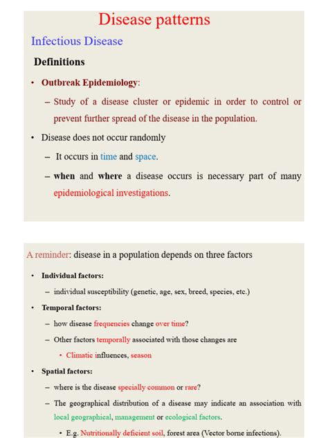 Disease Pattern Pdf Epidemiology Infection