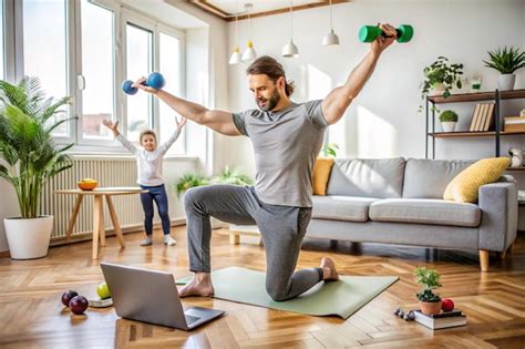 Person Doing Multiple Activities Simultaneously For Productivity Premium Ai Generated Image