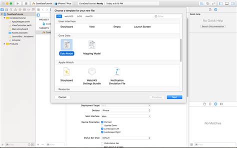 Quick Swift Core Data Adding A Data Model And Entities John Xiong