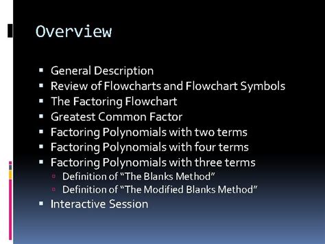 Factoring Polynomials With The Factoring Flowchart By Kyle