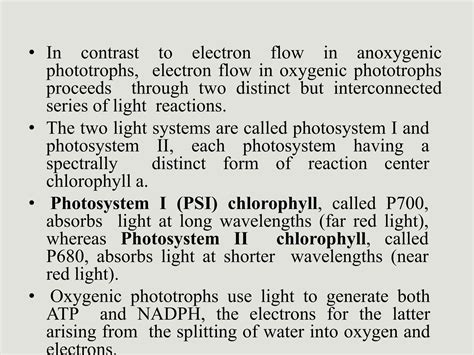 Photosynthetic Bacteria Oxygenic And Anoxygenic Pptx