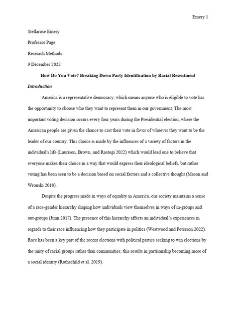 Voting Behaviors Pdf