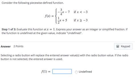 solved consider the following piecewise defined function 7