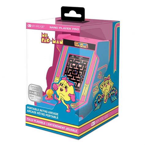 My arcade Console Retrô Nano Player Ms PacMan Transparente Techinn