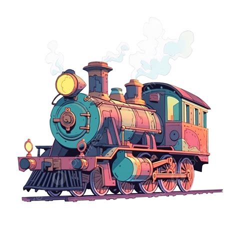 빈티지 증기 기관차 증기 기관차 기차 기관차 Png 일러스트 및 이미지 에 대한 무료 다운로드 Pngtree