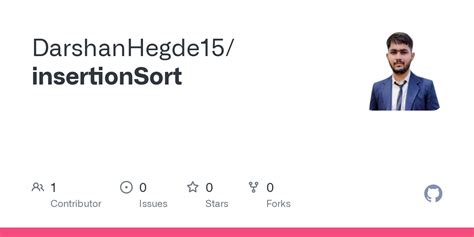 Github Darshanhegde15insertionsort