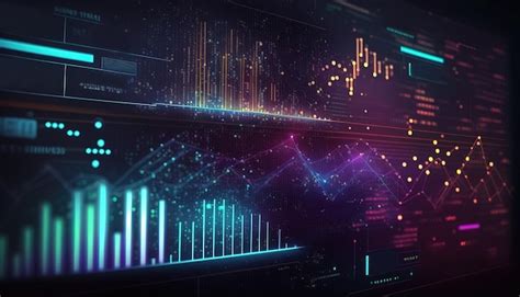 Premium Ai Image Generative Ai Stock Market Chart Lines Financial