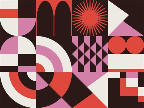 Abstract Geometric Design Shapes Pattern Vector Image