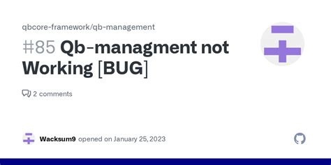 Qb Managment Not Working BUG Issue Qbcore Framework Qb Management GitHub