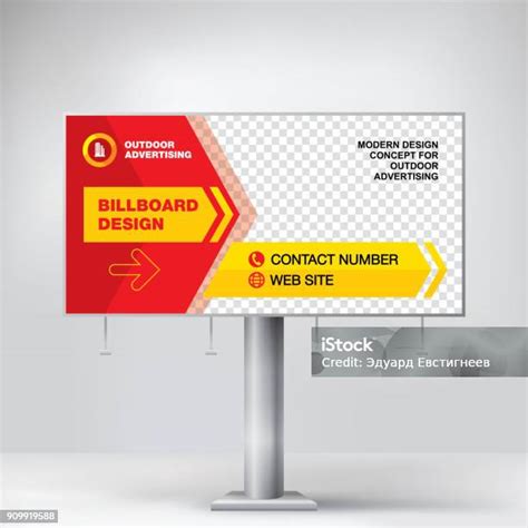 옥외 광고에 대 한 배너 현대적인 디자인 템플릿 게시 사진 텍스트 그래픽 배경 벡터에 대 한 광고 판 간판에 대한 스톡 벡터