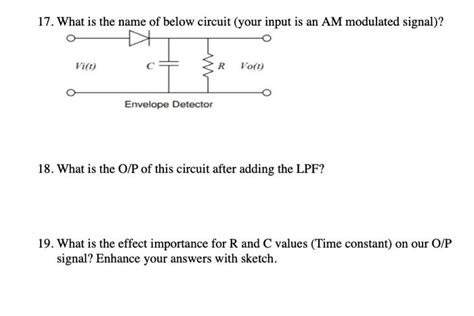 Solved What Is The Name Of Below Circuit Your Input Is Chegg