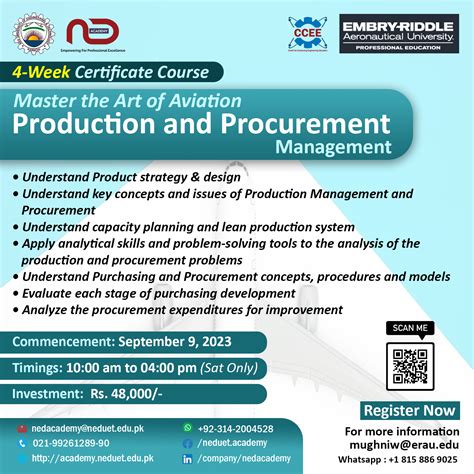 Production And Procurement Management Ned Academy Ccee Cmpp Ptmc