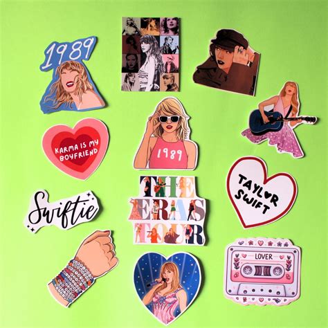 Set 12 Stickers Taylor Swift Manic