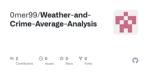 GitHub Mer Weather And Crime Average Analysis