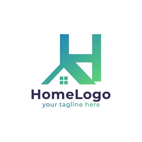 건설 건축 건물 로고 평면 벡터 로고에 사용할 수 있는 부동산 H 편지 로고 디자인 프리미엄 벡터