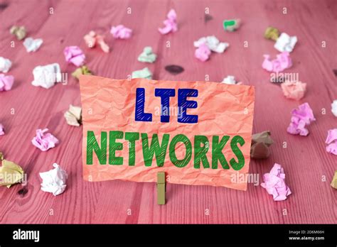 Writing Note Showing Lte Networks Business Concept For Fastest Network Connection Available For