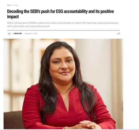 Decoding The Sebis Push For Esg Accountability And Its Positive Impact