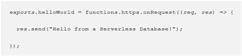 Creating A “serverless” Api Using “firebase Cloud Function”