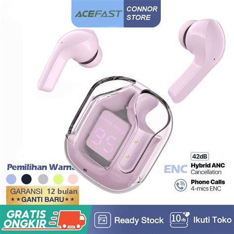 Jual ACEFAST T6 True Wireless Bluetooth Earphone TWS Earbuds Endurance Run ENC Spatial Audio