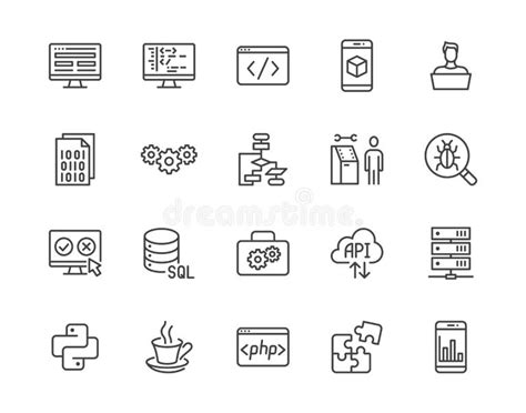 Programming Language Icons Stock Illustrations 1757 Programming