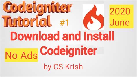 how to download and install codeigniter tutorial in hindi youtube