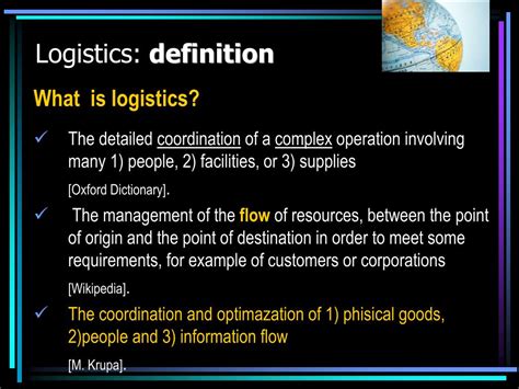 PPT International Logistics Management PowerPoint Presentation Free
