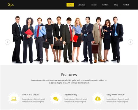 gp free multipurpose html bootstrap template bootstraptaste